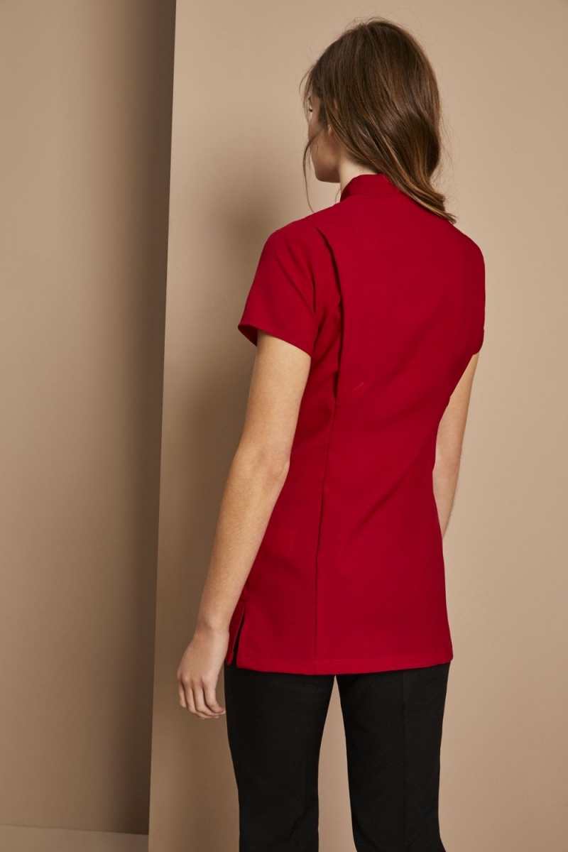 Asymmetrical Tunic, Red,