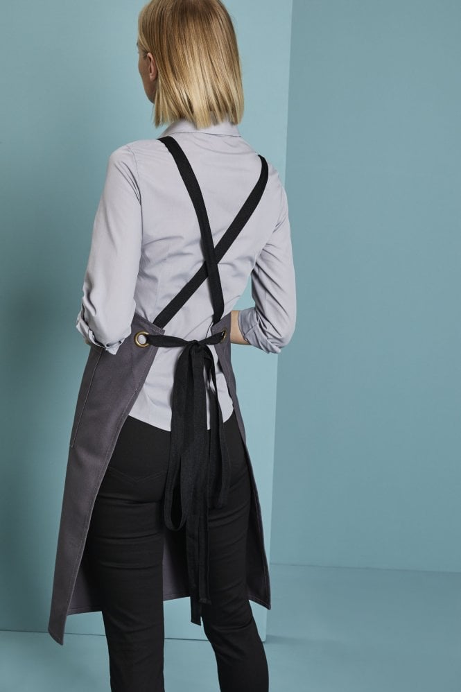 Canvas Eyelet Bib Apron,