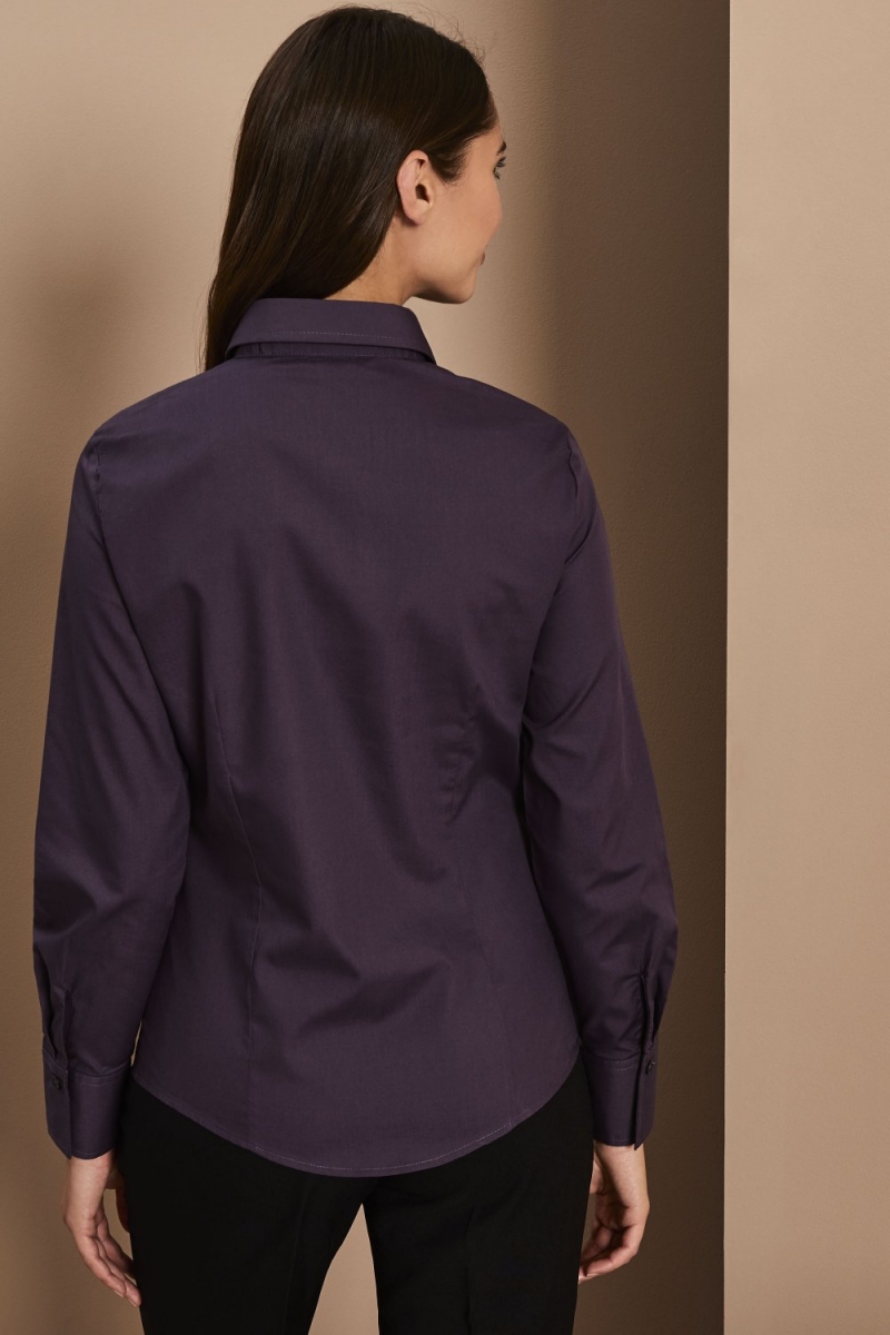 Long Sleeve Blouse, Violet,